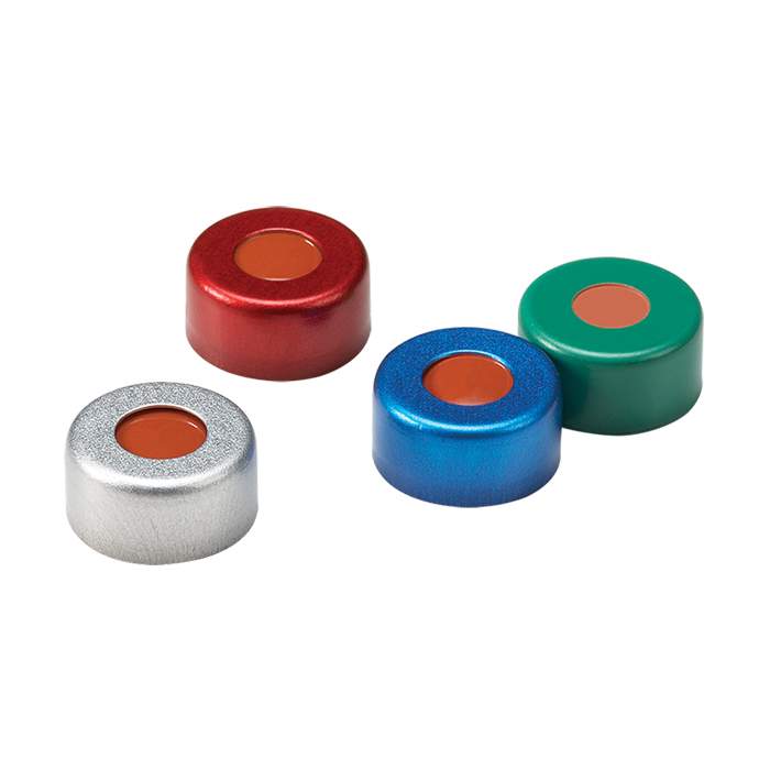 Magnetic Crimp Cap with PTFE/Silicone. 100/pk. - GenTech Scientific